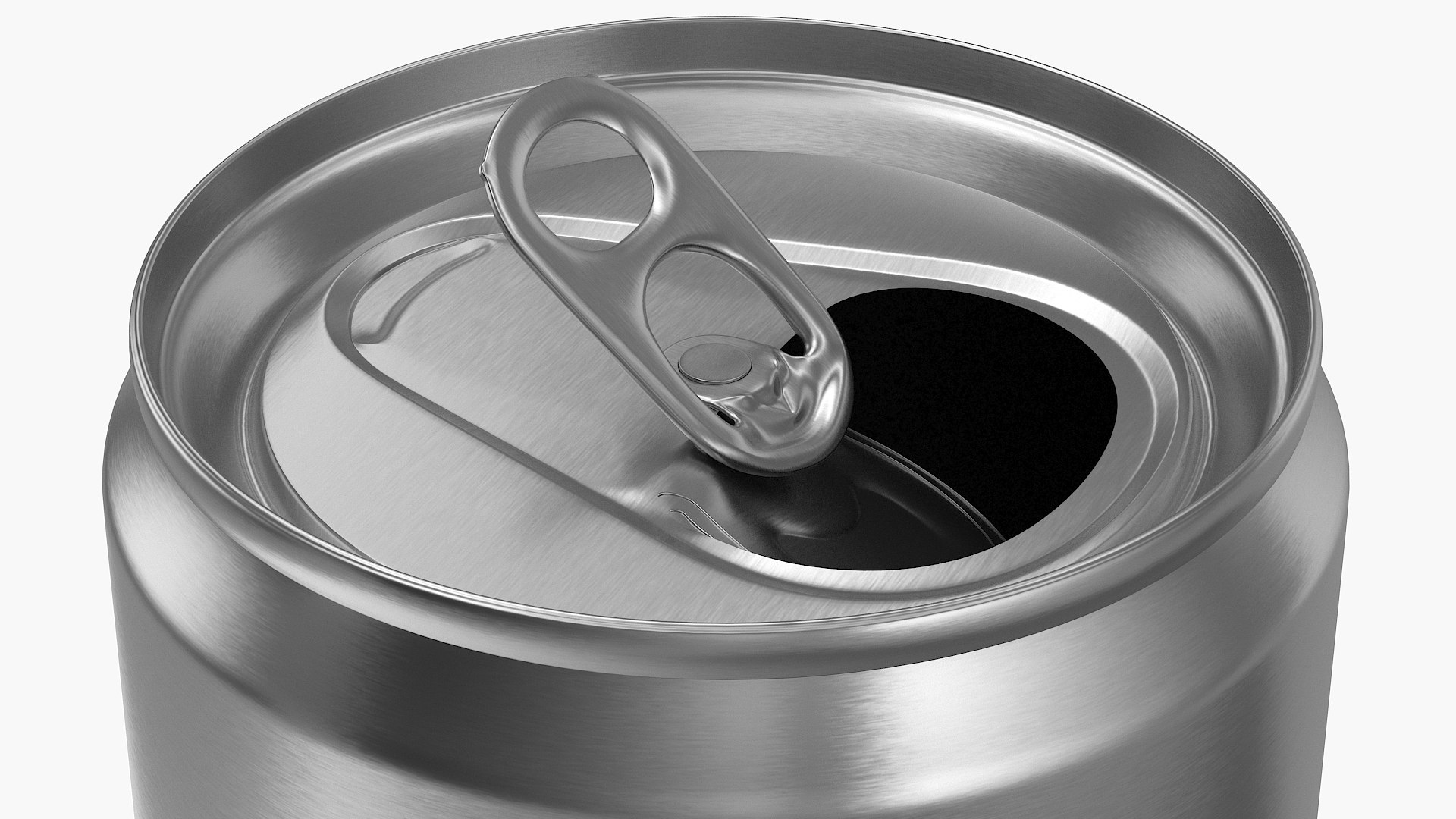Opened Sleek Aluminum Can 330ML 3D - TurboSquid 2171327