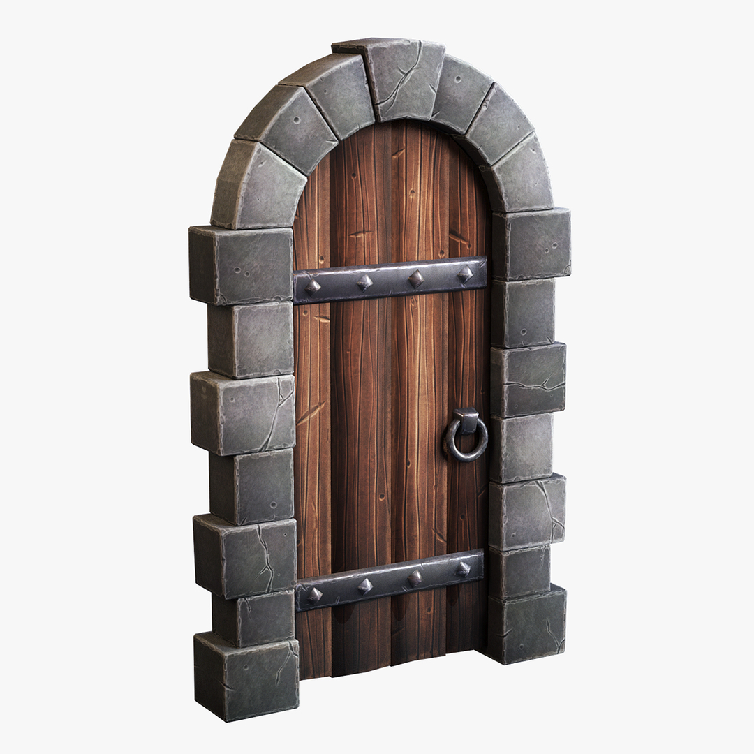3D Stylized Castle Door model - TurboSquid 1728697