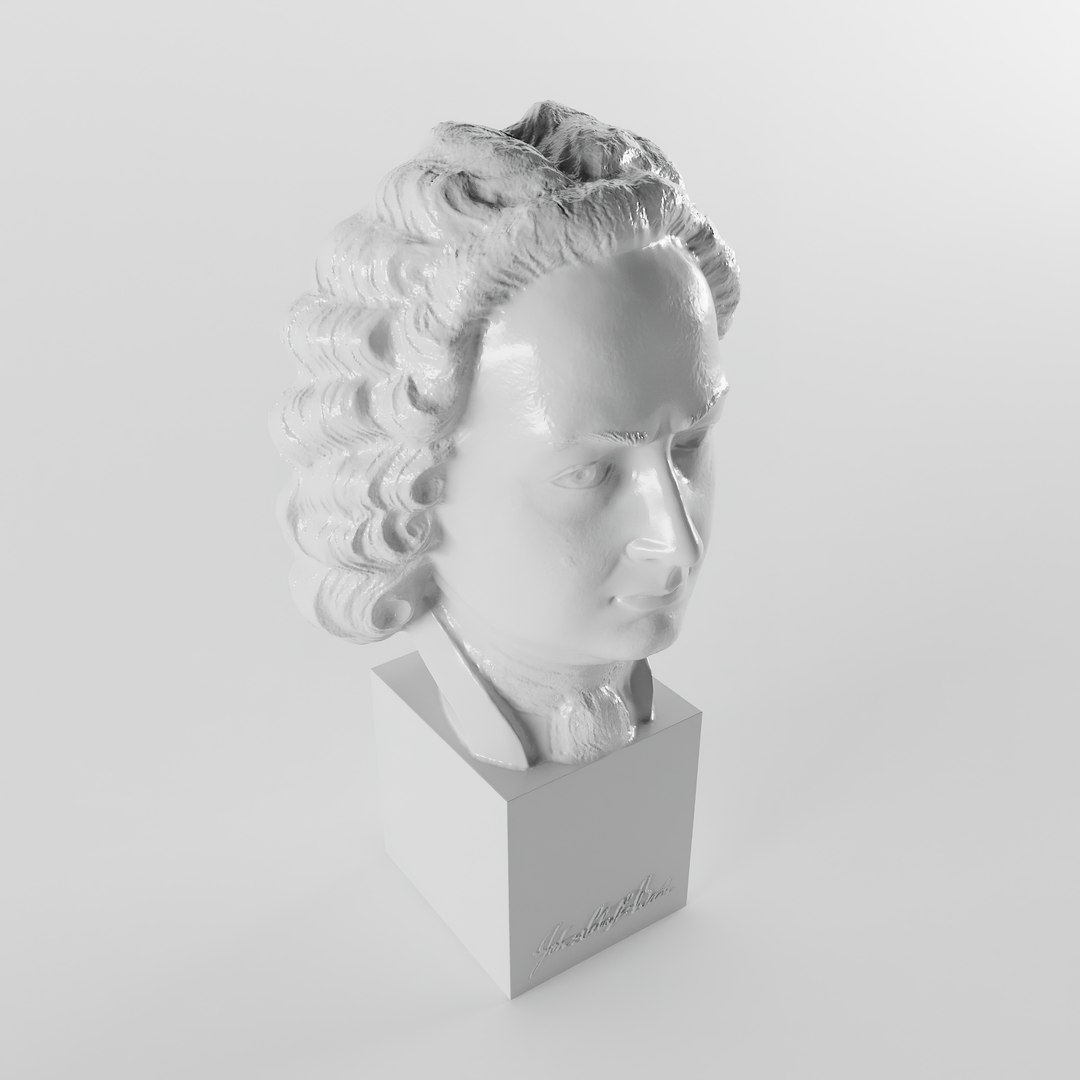 Johann Sebastian Bach 3D Model - TurboSquid 1896980