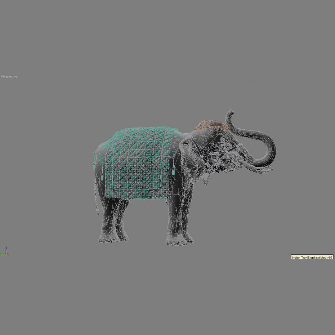 3d Model Of Indian Toy Elephant