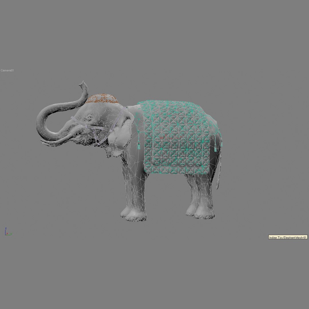 3d Model Of Indian Toy Elephant