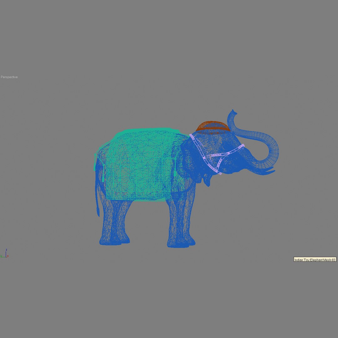 3d Model Of Indian Toy Elephant