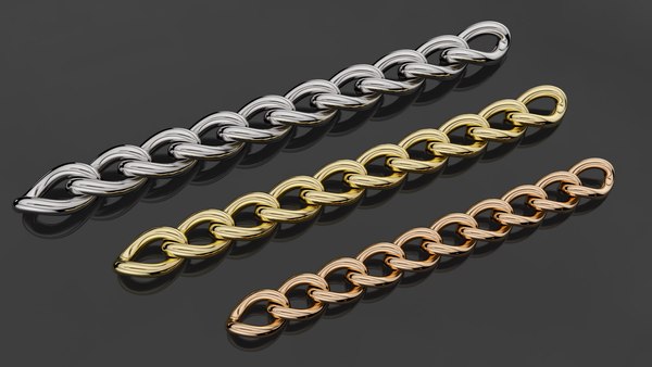 Cordino chain link 3D model - TurboSquid 1646326
