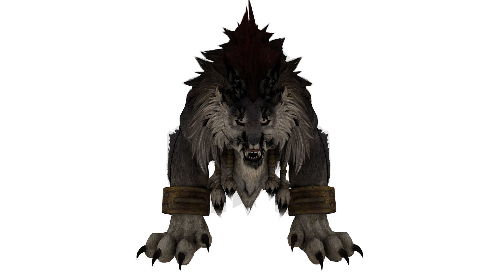 Ferocious Werewolf Beast Model - TurboSquid 2389928