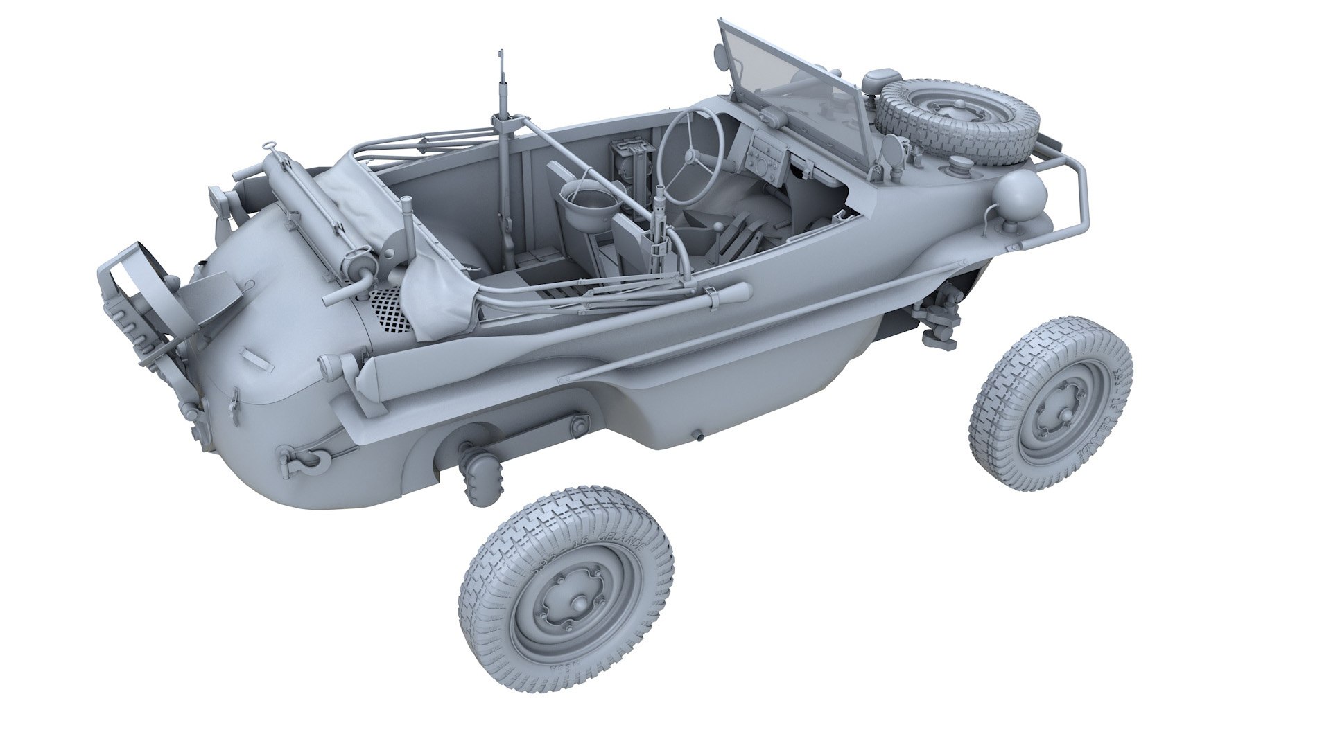 Volkswagen Typ 166 - Schwimmwagen 3D Model - TurboSquid 1857528