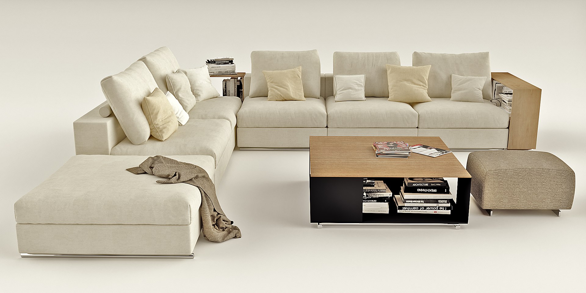 3d Model Sofa Flexform Groundpiece
