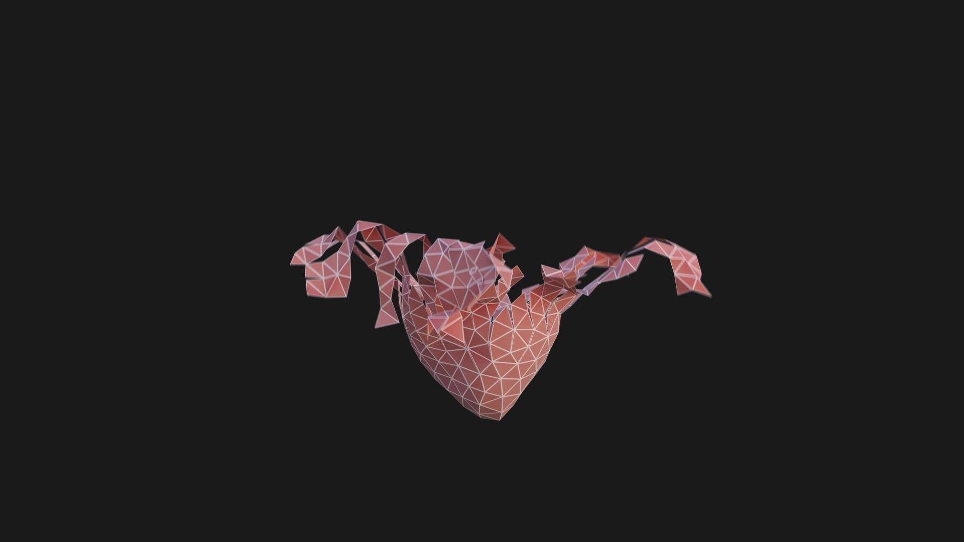 Origami Human Heart Unfolding Growing Animation 3D - TurboSquid 2351349