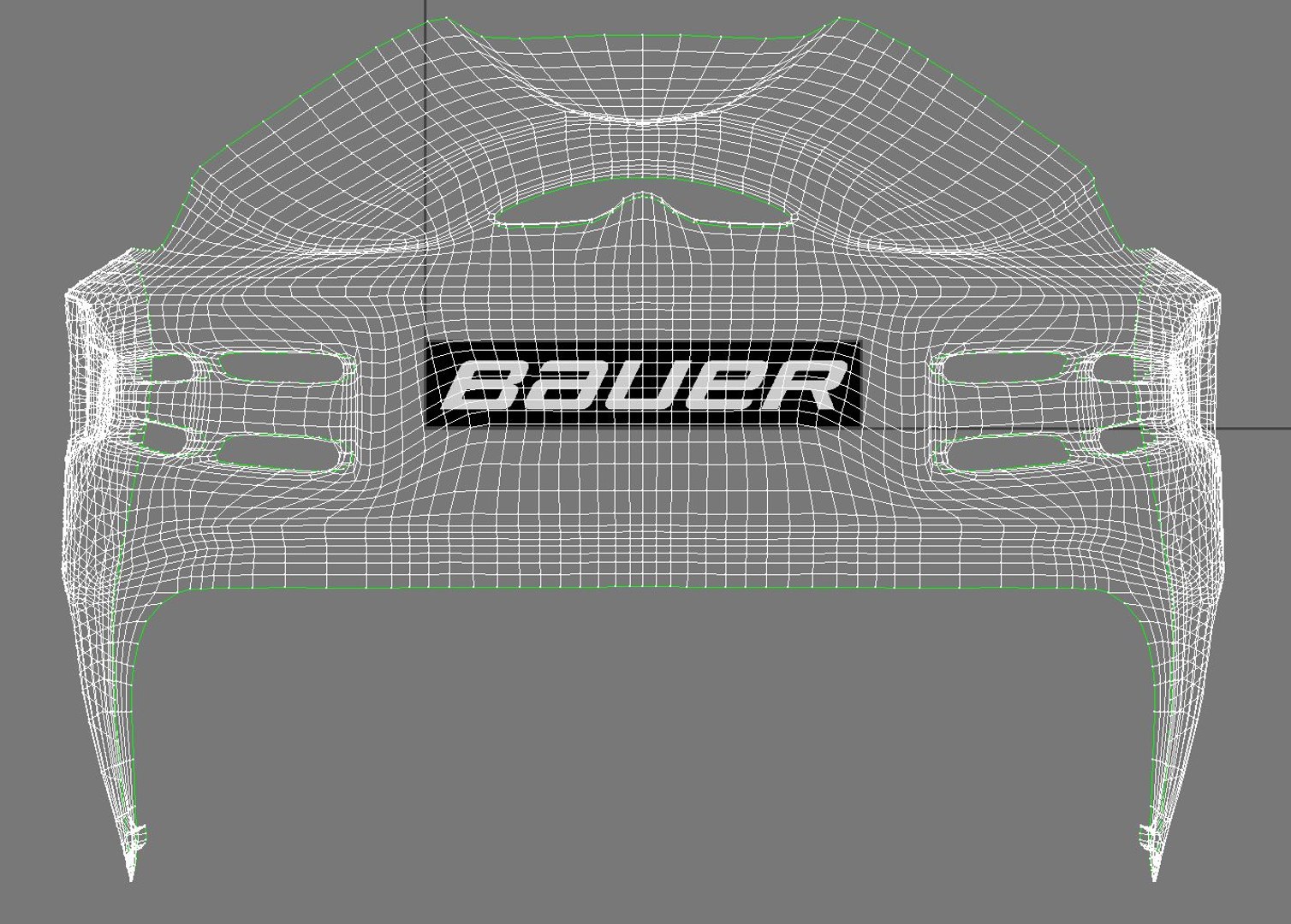 Hockey Helmet Bauer 9900 3d Model