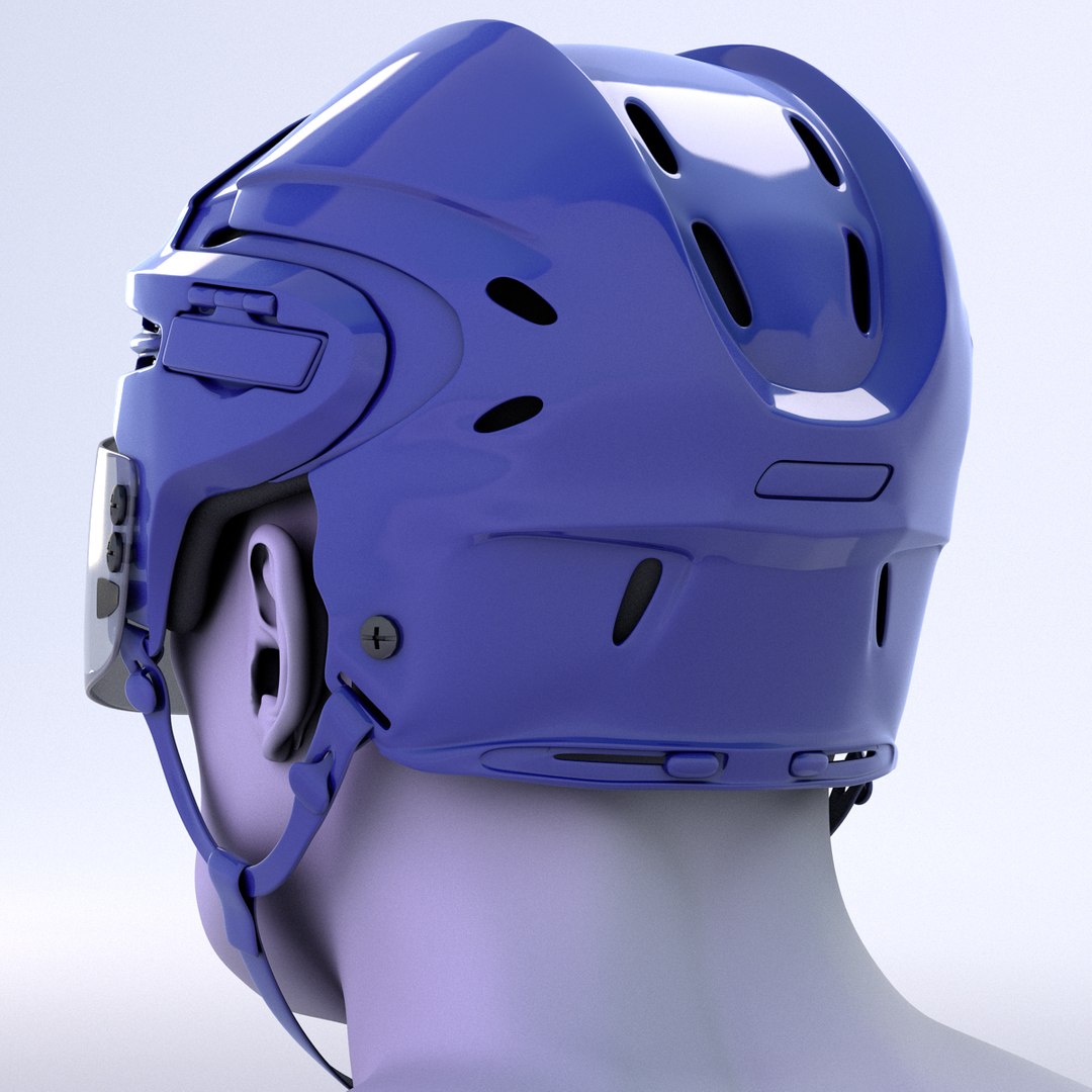 Hockey Helmet Bauer 9900 3d Model