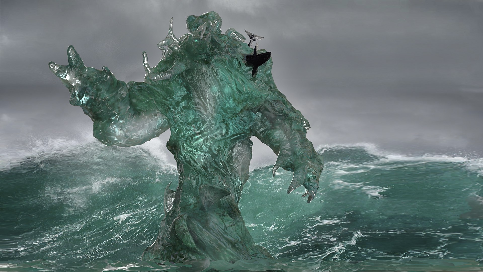 3D Water Golem - TurboSquid 2400650