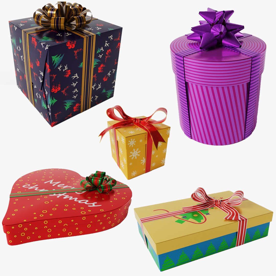 3D Model Christmas Gifts - TurboSquid 1819923