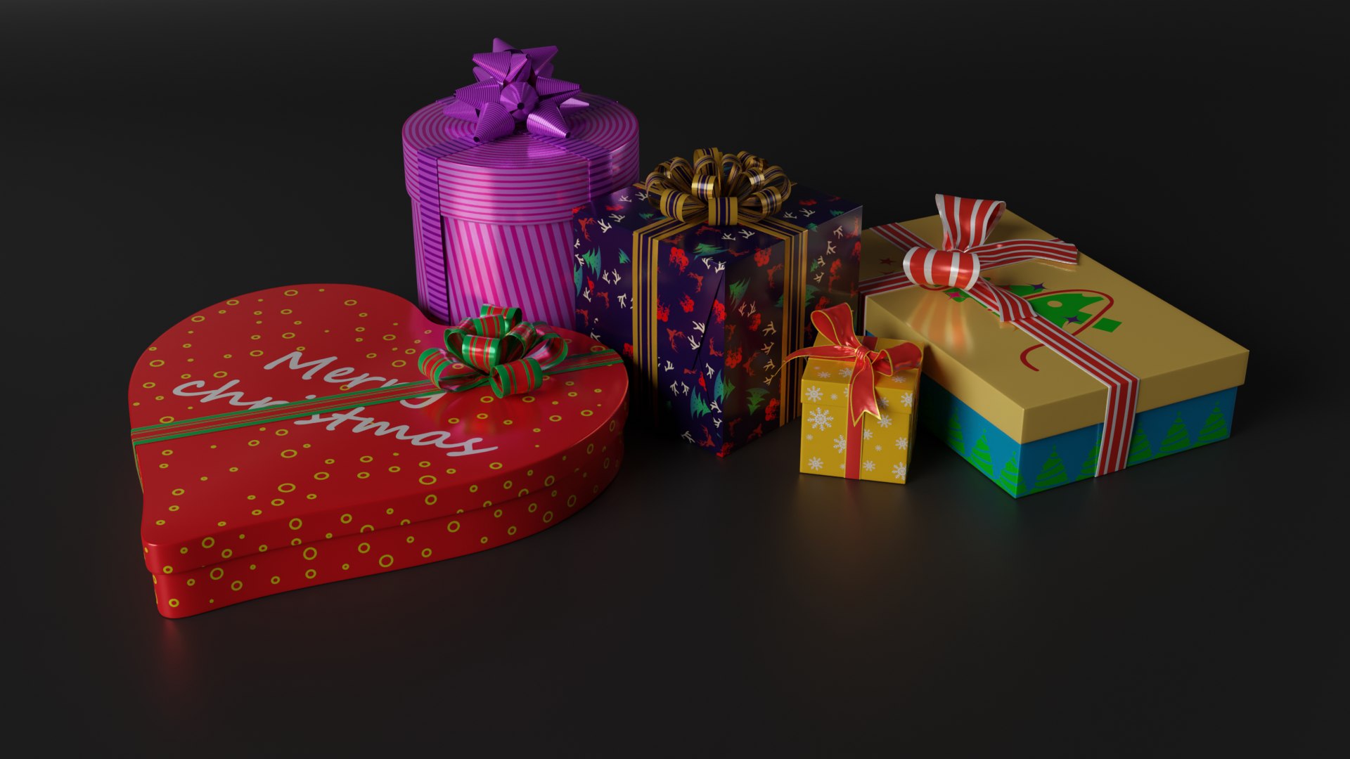 3D Model Christmas Gifts - TurboSquid 1819923