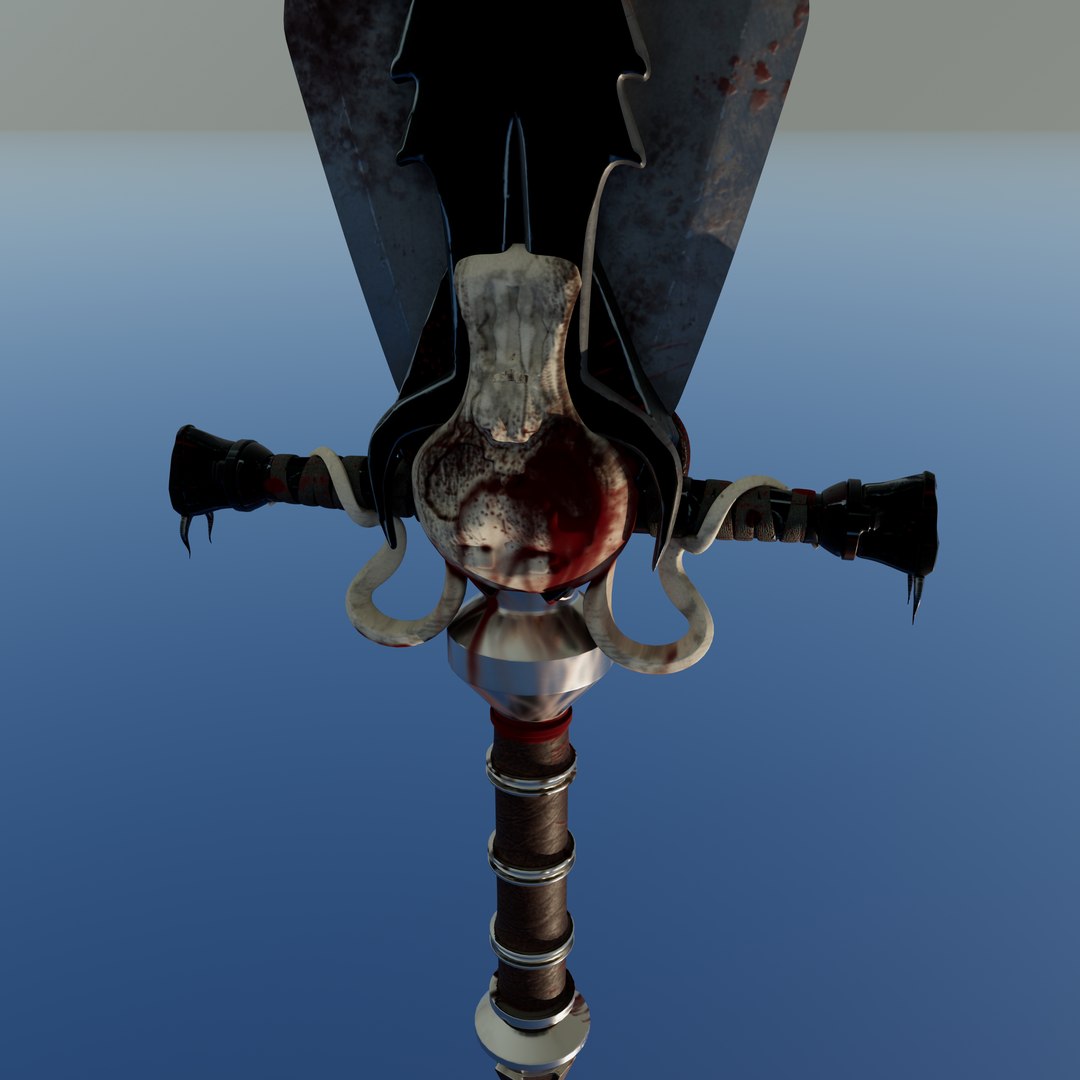 3D Devil Sword Game Art Weapon - TurboSquid 2106431