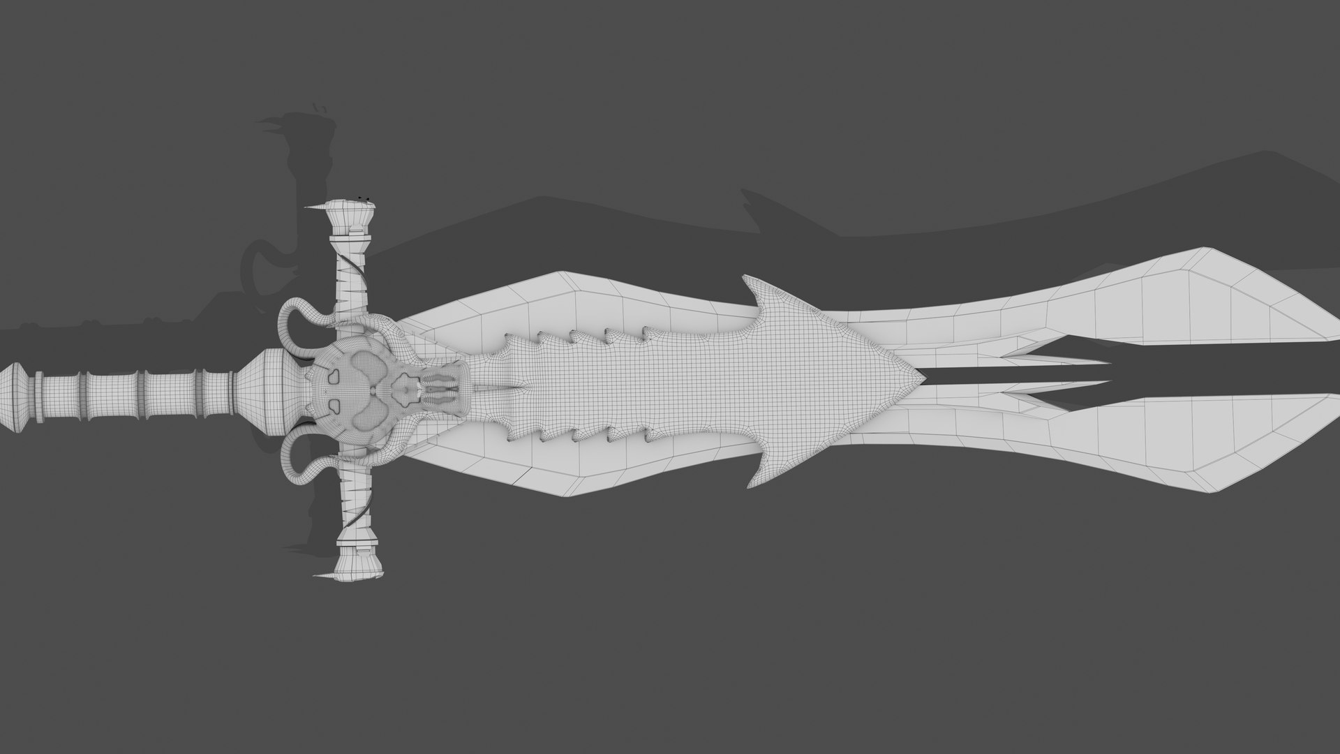 3D Devil Sword Game Art Weapon - TurboSquid 2106431