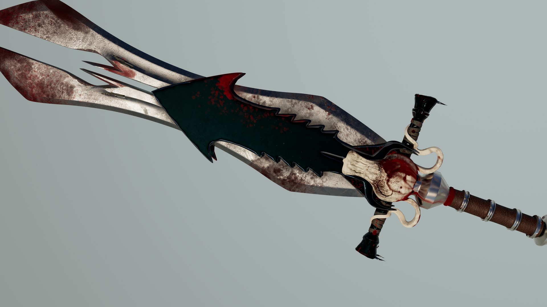 3D Devil Sword Game Art Weapon - TurboSquid 2106431