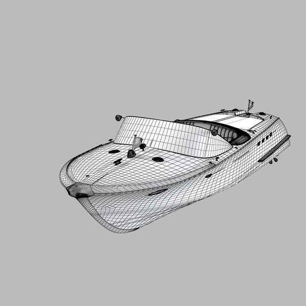 riva aquarama boat 3d model