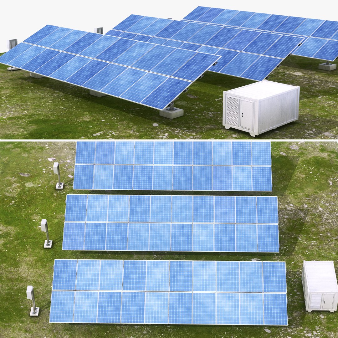 3D Solar Panel Wind Model - TurboSquid 1707542