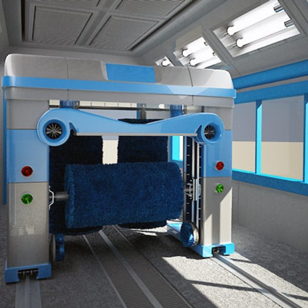 3d model of automatic car wash