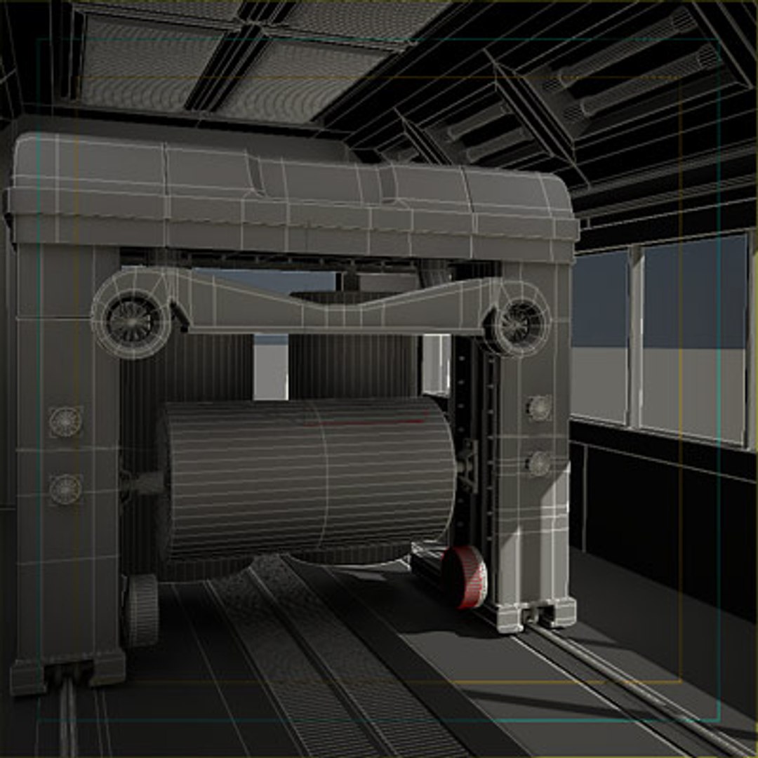 3d Model Of Automatic Car Wash