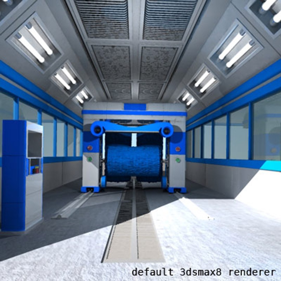 3d Model Of Automatic Car Wash
