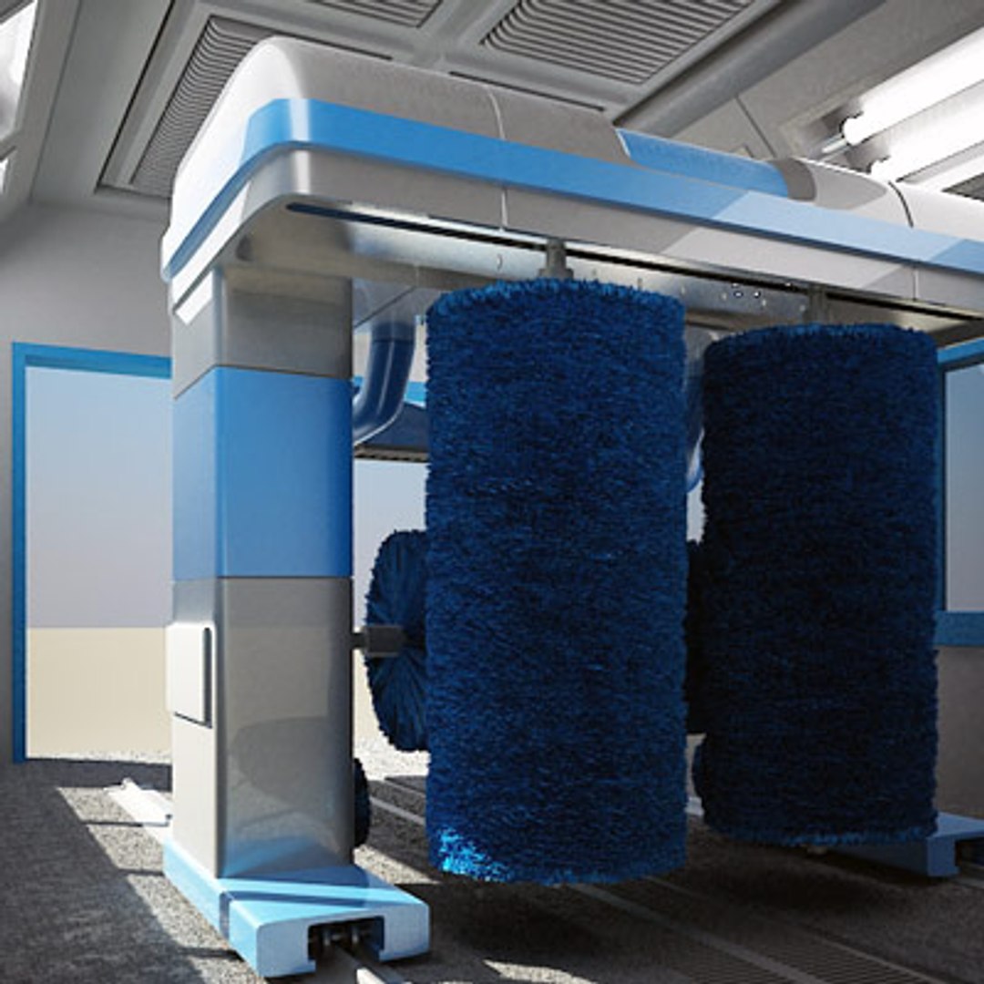 3d Model Of Automatic Car Wash