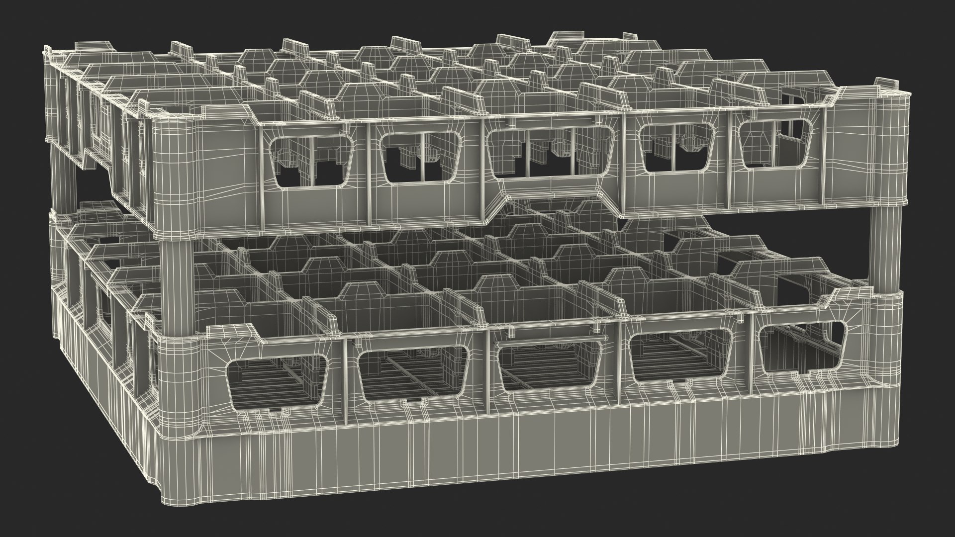 Dishwasher Glass Rack 3D model - TurboSquid 1980980