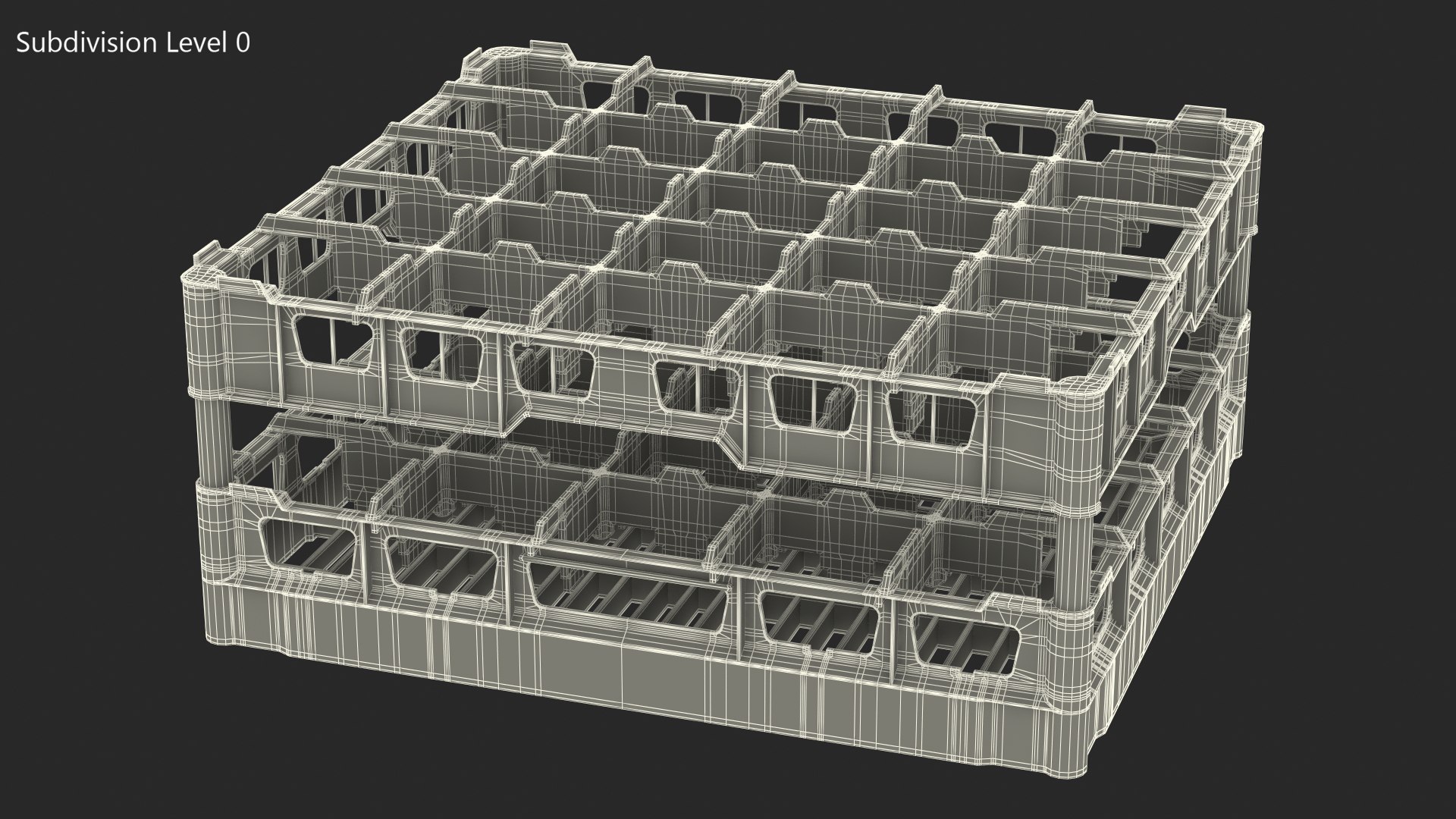 Dishwasher Glass Rack 3D model - TurboSquid 1980980