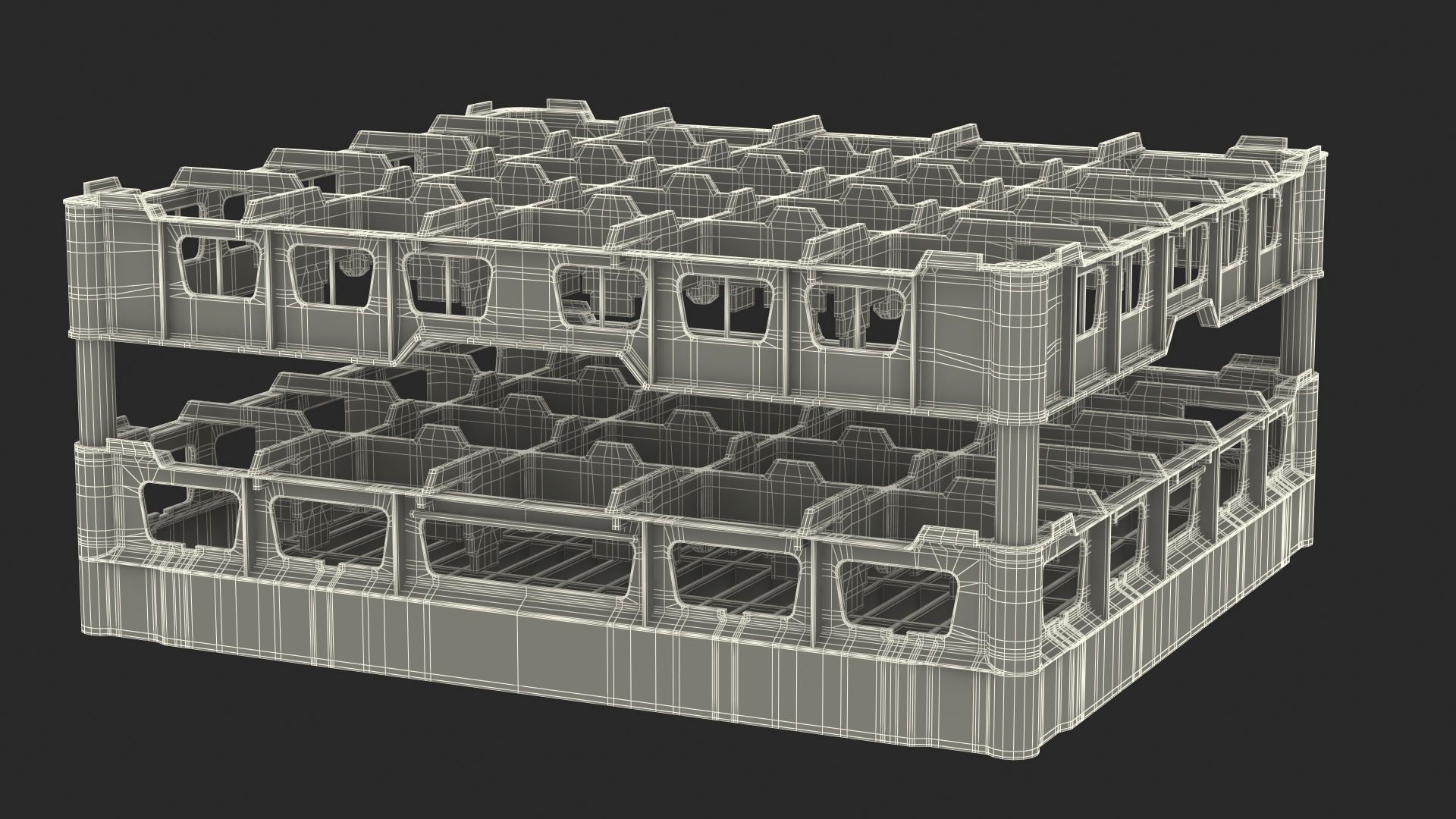 Dishwasher Glass Rack 3D model - TurboSquid 1980980