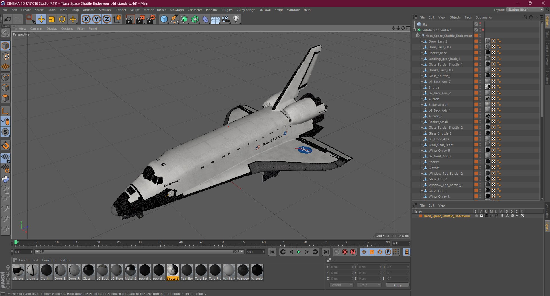 3D Nasa Space Shuttle Endeavour Model - TurboSquid 2261398
