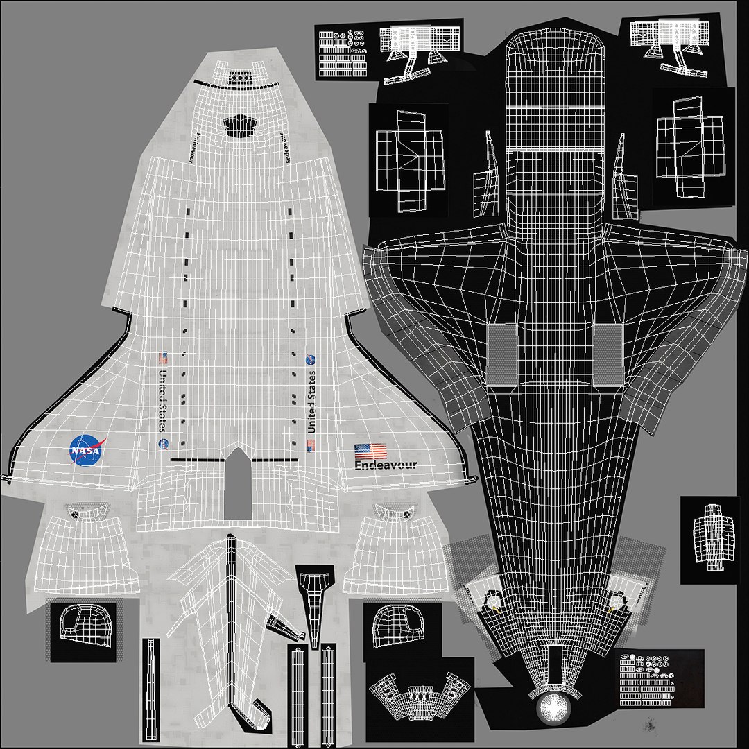 3D Nasa Space Shuttle Endeavour Model - TurboSquid 2261398
