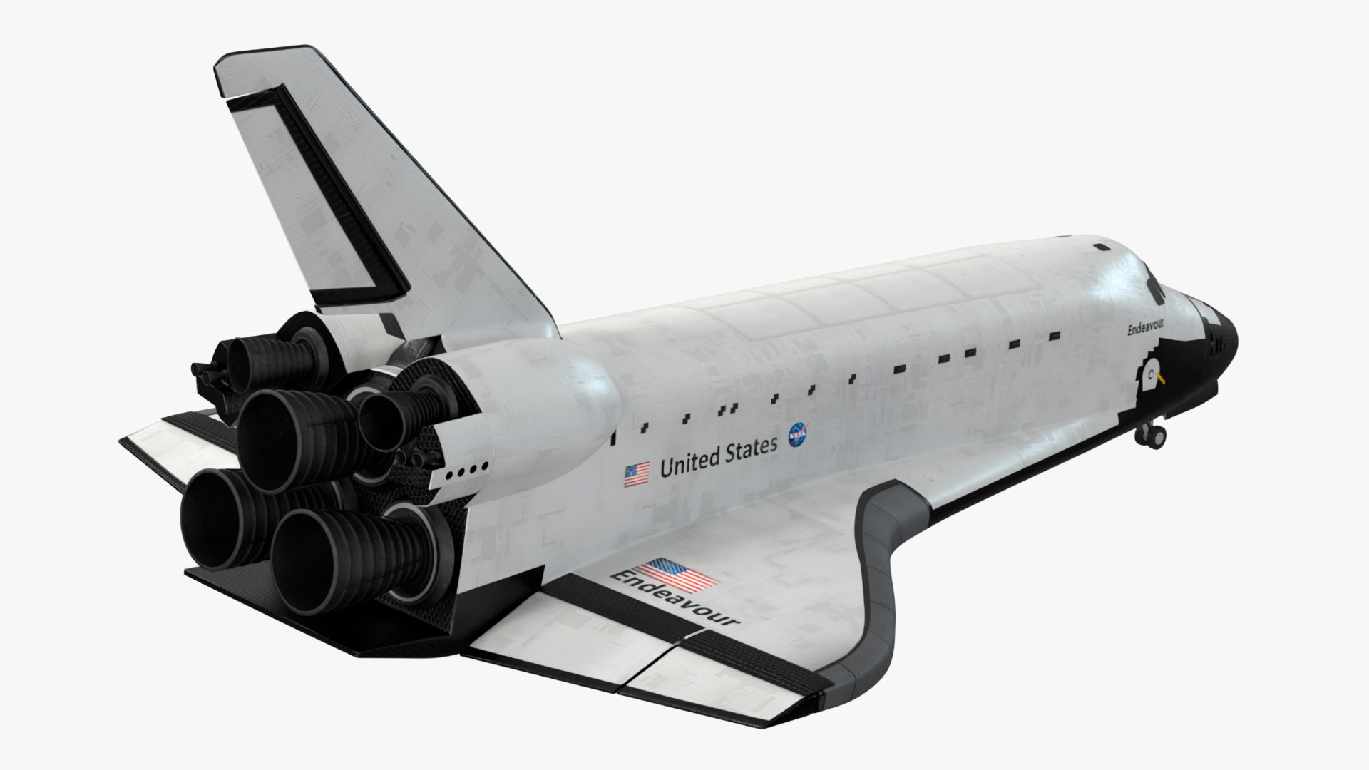 3D Nasa Space Shuttle Endeavour Model - TurboSquid 2261398