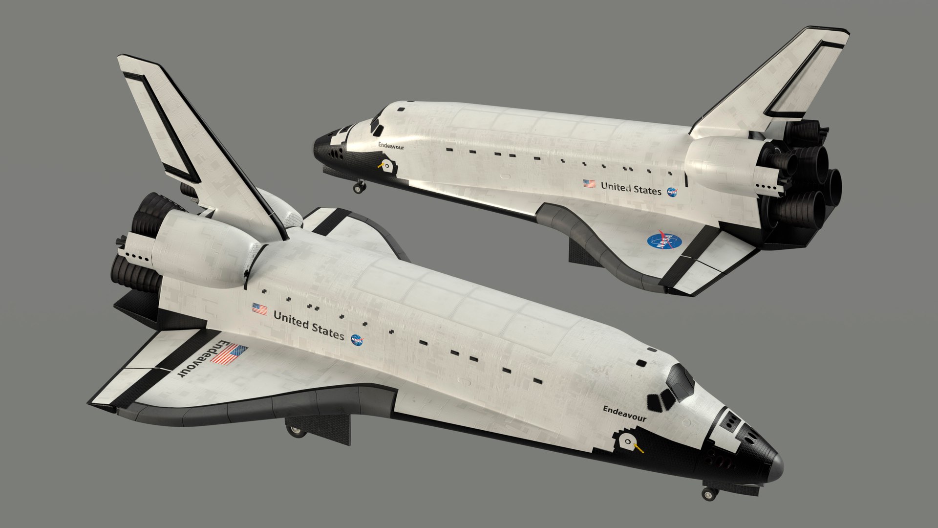 3D Nasa Space Shuttle Endeavour Model - TurboSquid 2261398