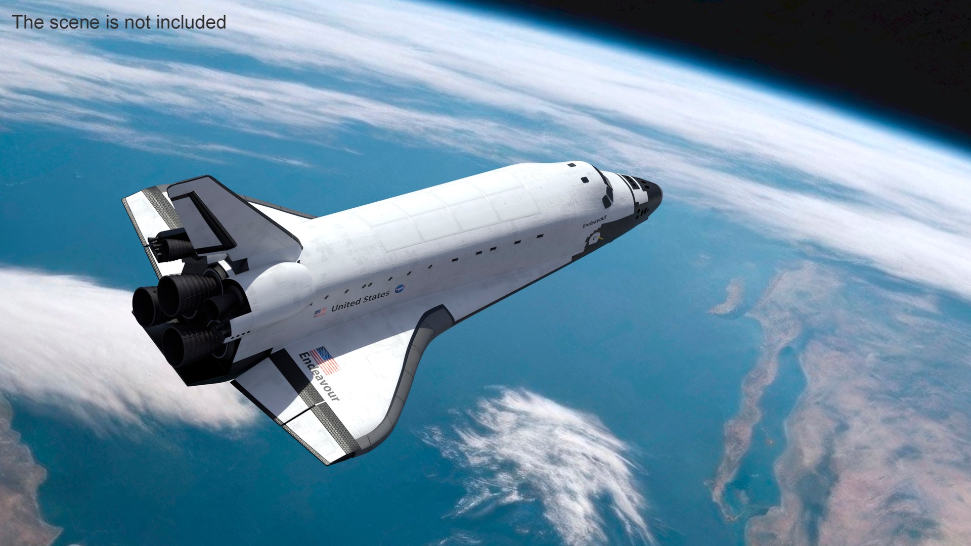 3D Nasa Space Shuttle Endeavour Model - TurboSquid 2261398