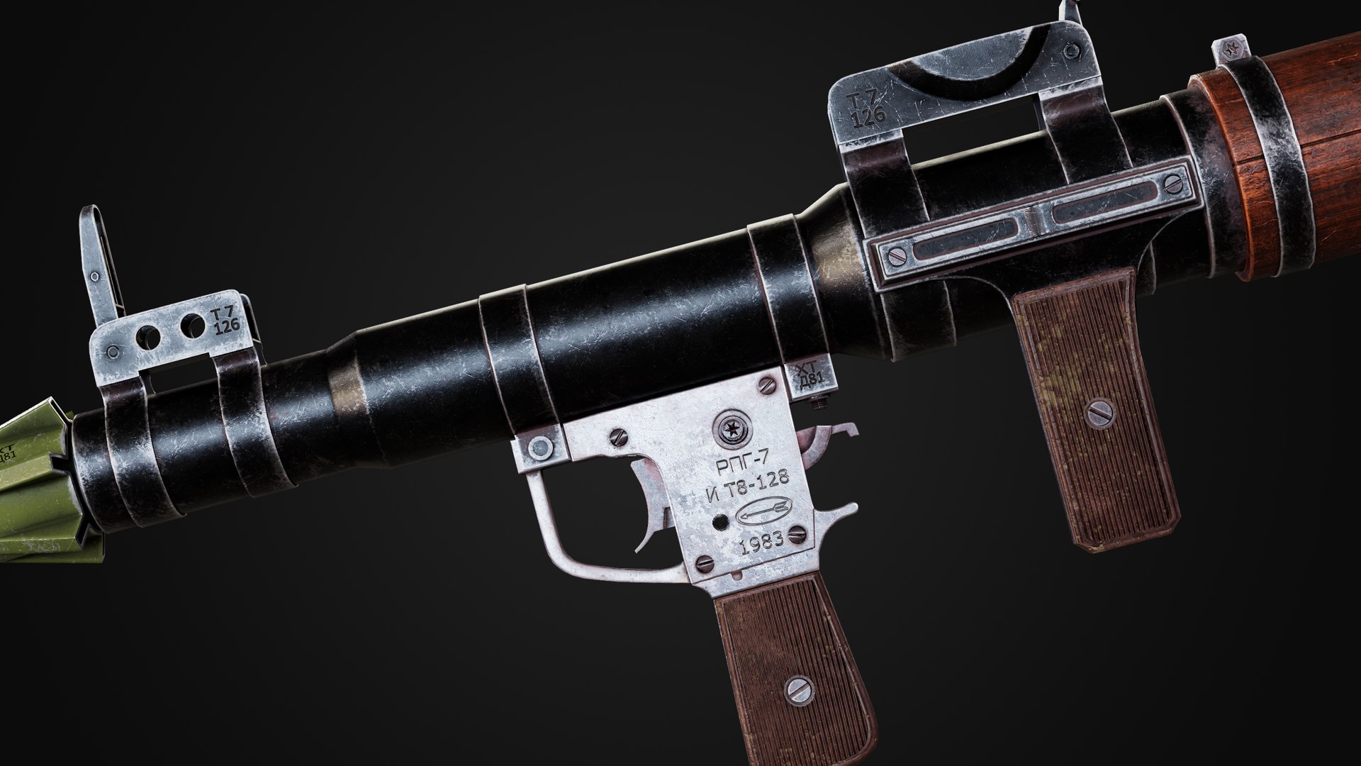 3D Model RPG-7 Rocket Launcher Game Ready Asset - TurboSquid 2024162