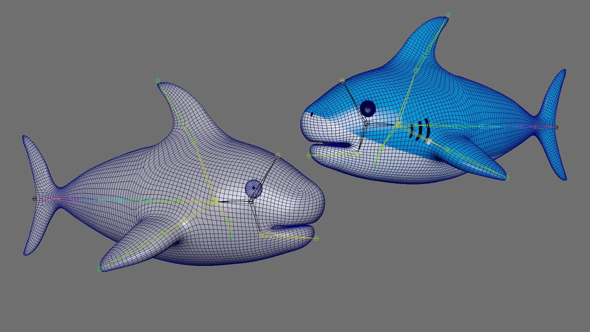 3D Cartoon Little Shark 3D Model - High-Quality Animated Character ...