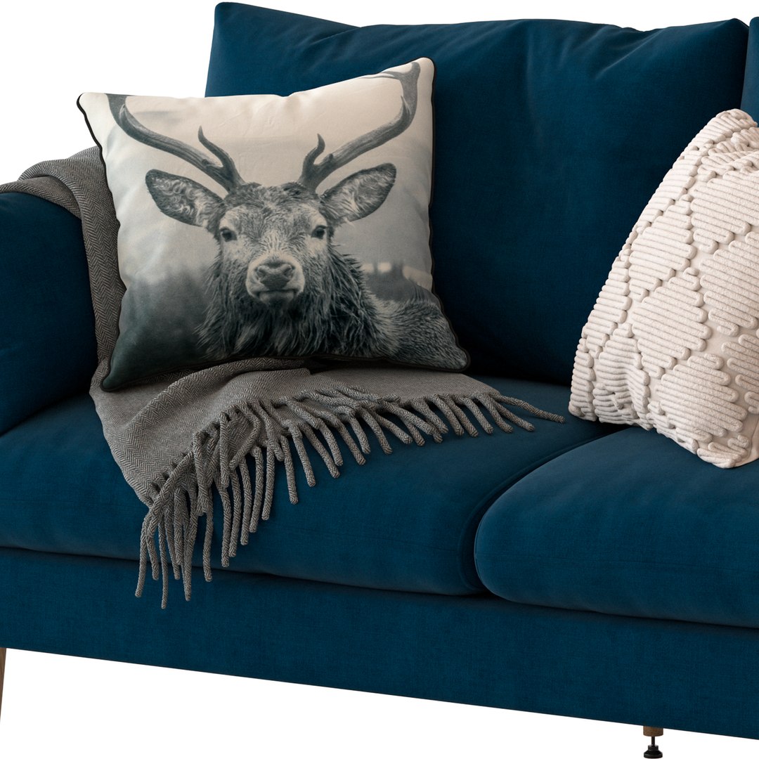 Temple And Webster Silas Sofa 3 Seater 3D Model - TurboSquid 2166164