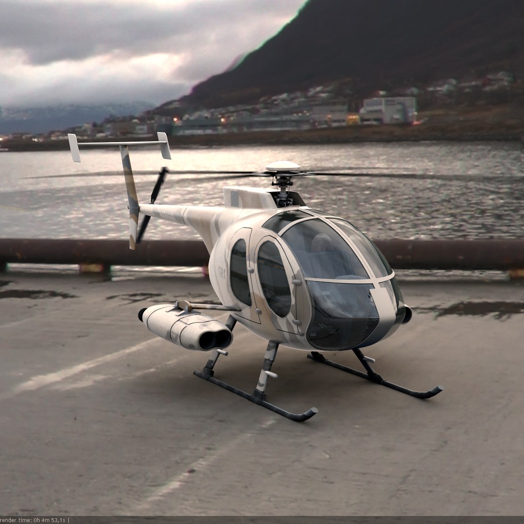 3ds Max Md 530 Helicopter