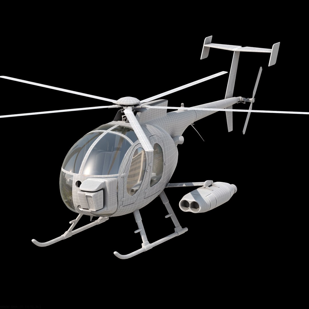 3ds Max Md 530 Helicopter