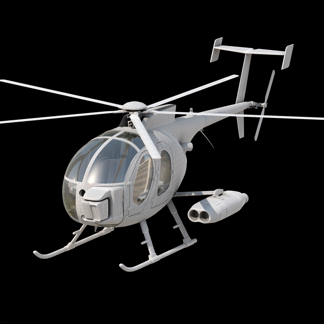 3ds max md 530 helicopter