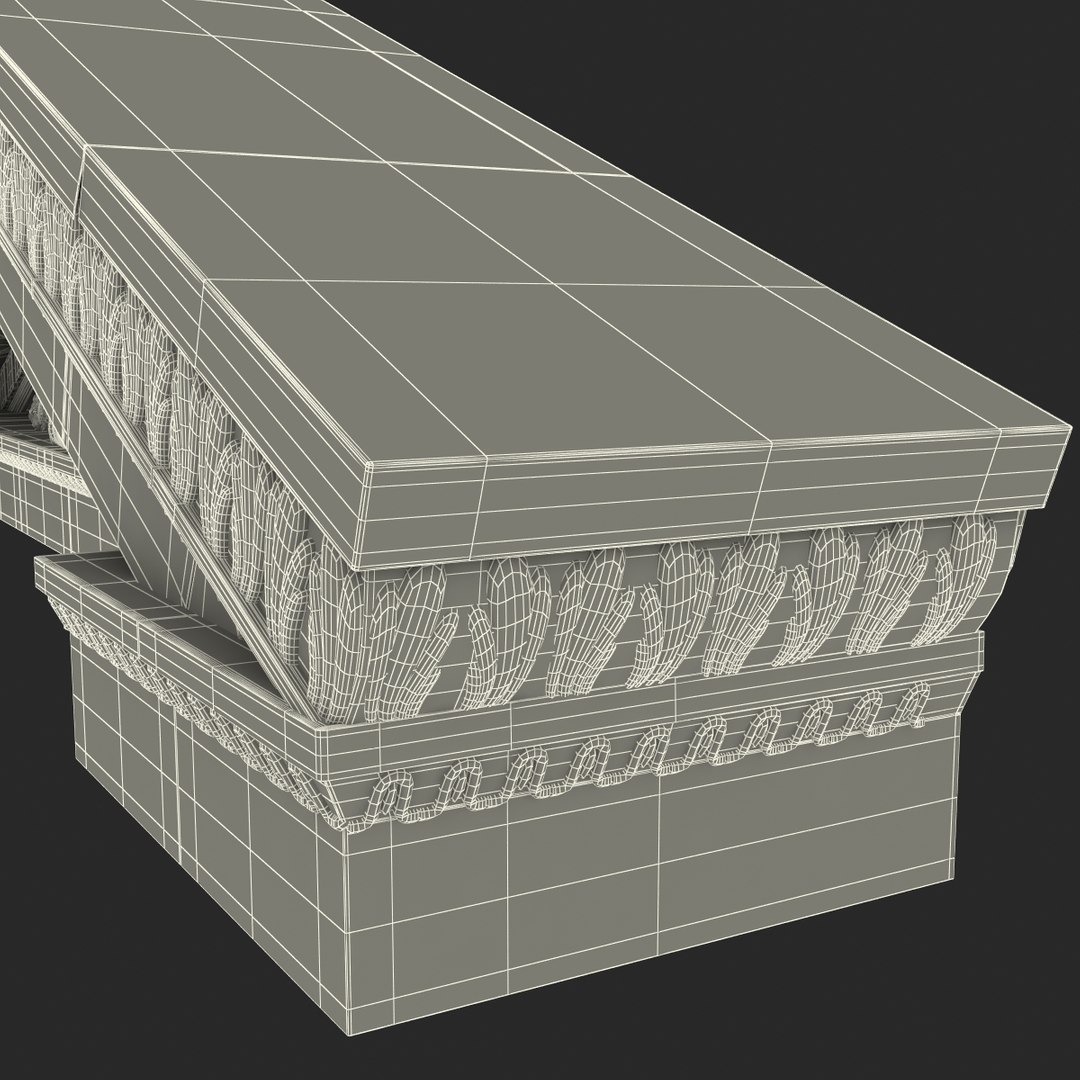 3d model pediment