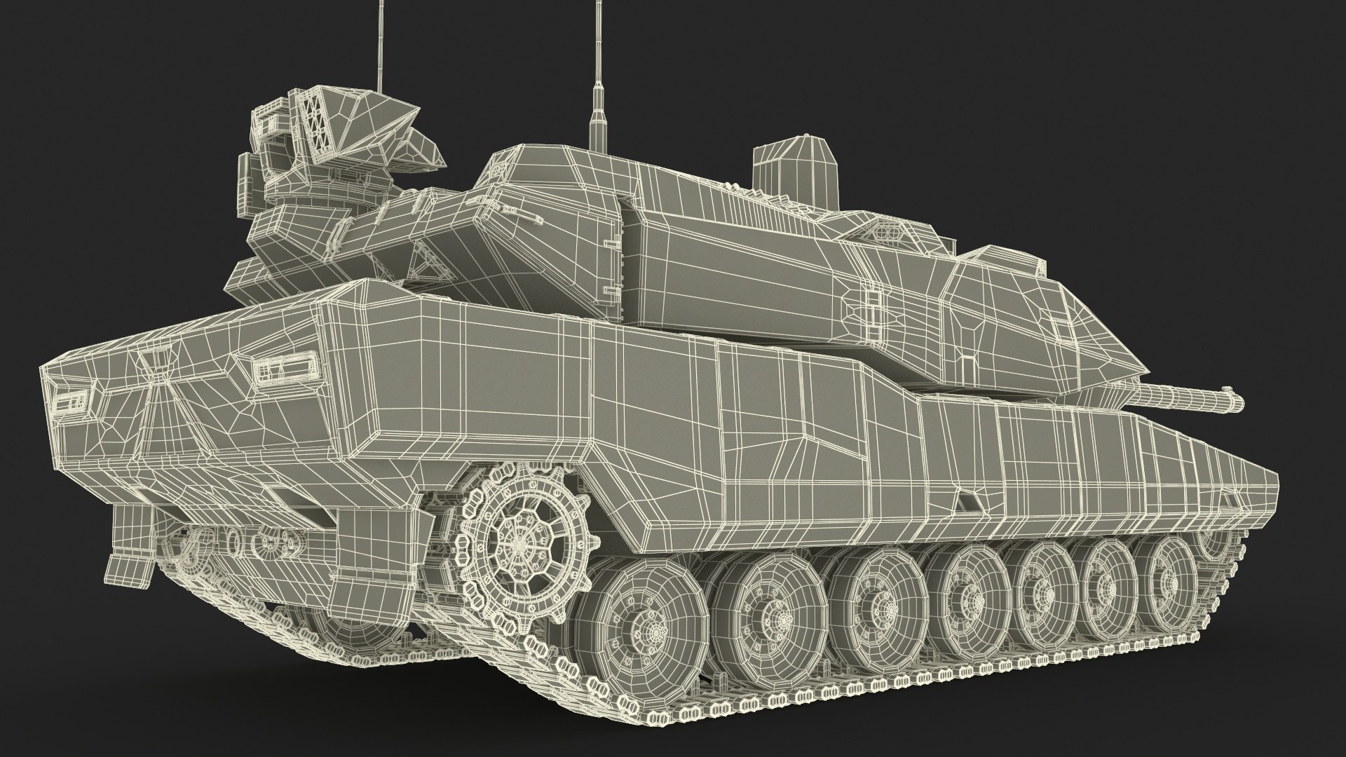 3D Model Rheinmetall Panther KF51 Main Battle Tank - TurboSquid 2202081