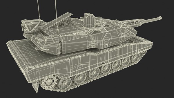 modelo 3d Tanque de batalla principal Rheinmetall Panther KF51 ...