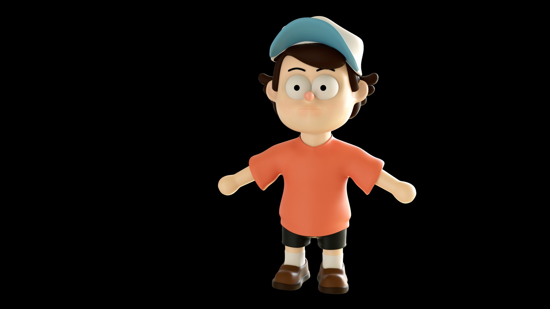 3D Dipper Pines - Gravity Falls Character - TurboSquid 2073886