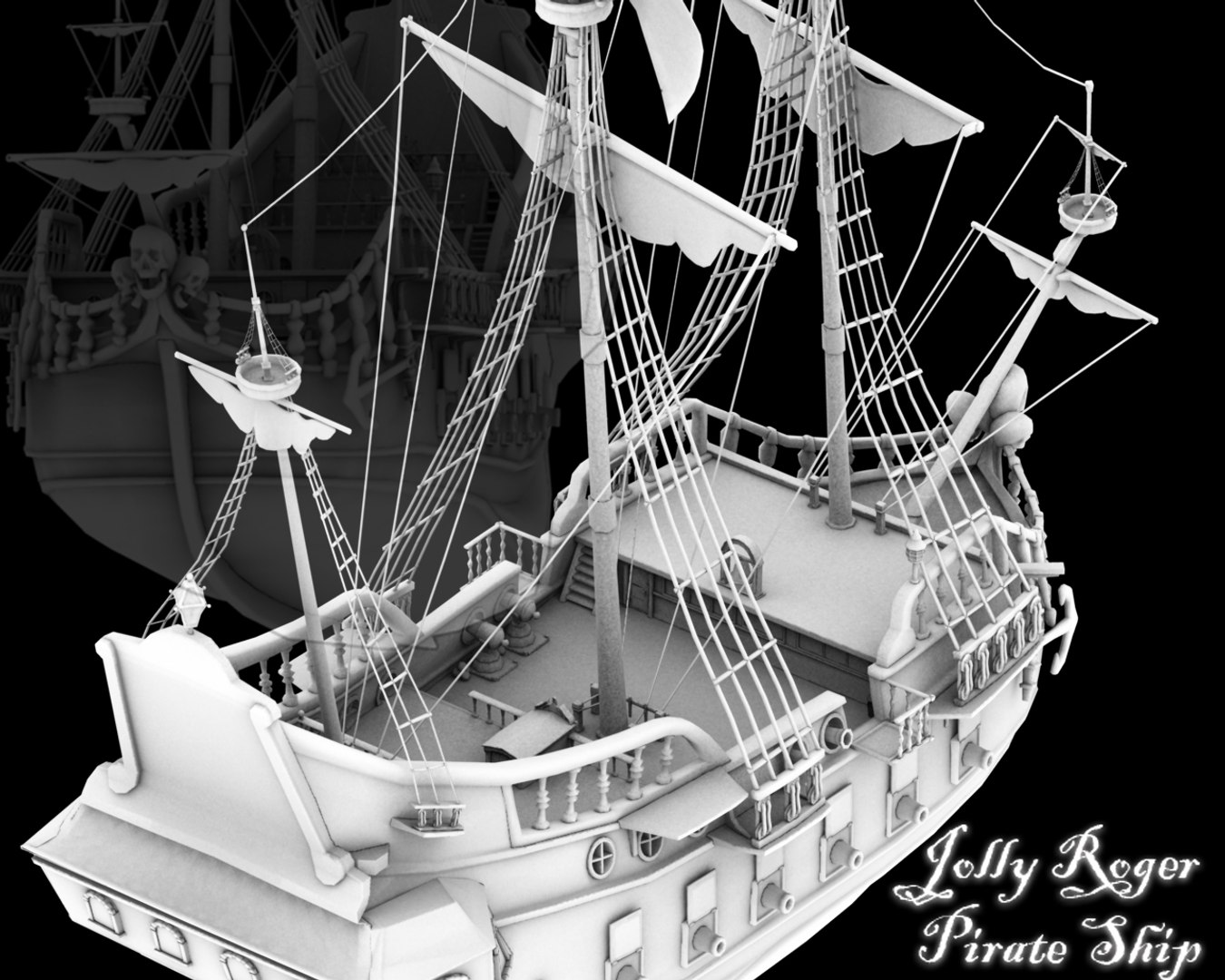 Directx Jolly Roger Pirate Ship