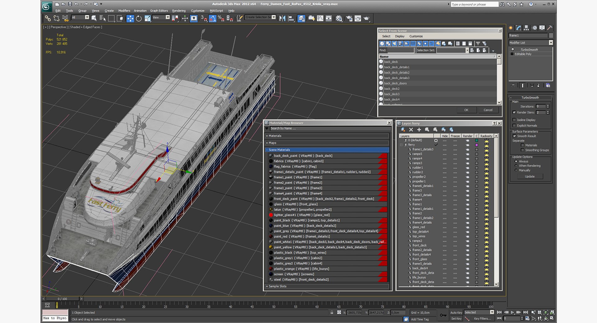 3D ferry fast ropax 4512 model - TurboSquid 1397833