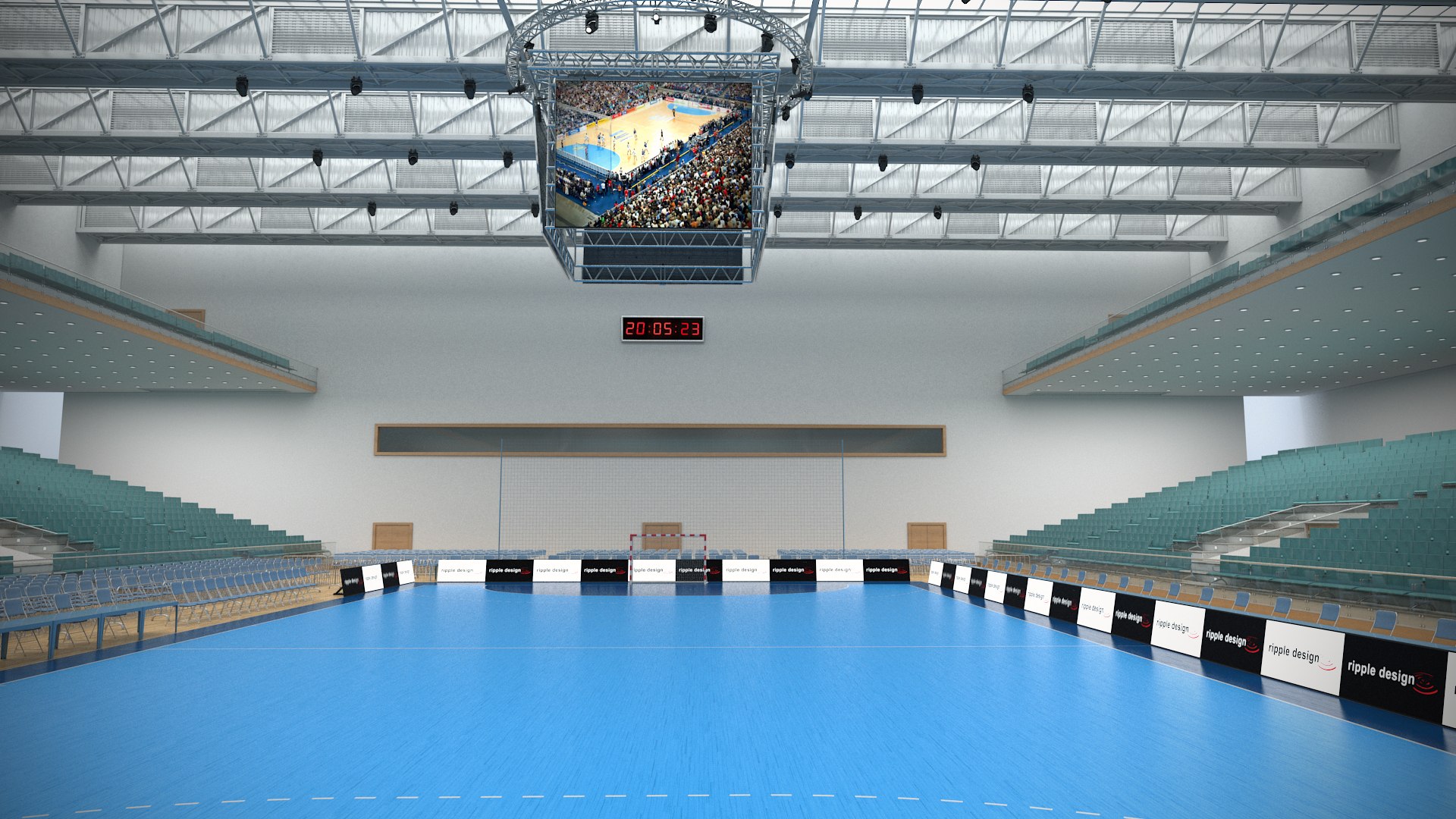 Handball Arena Model - TurboSquid 1539970