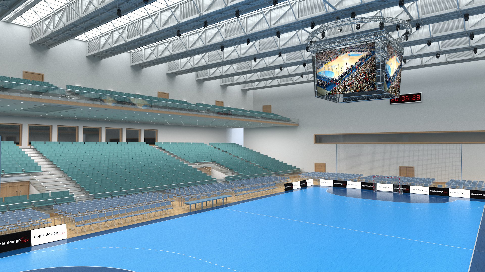 Handball Arena Model - TurboSquid 1539970
