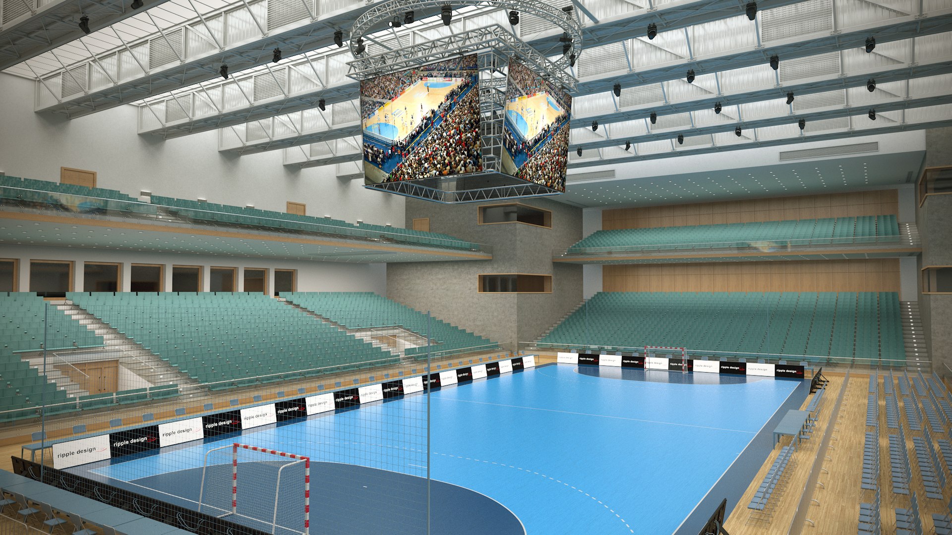 Handball Arena Model - TurboSquid 1539970