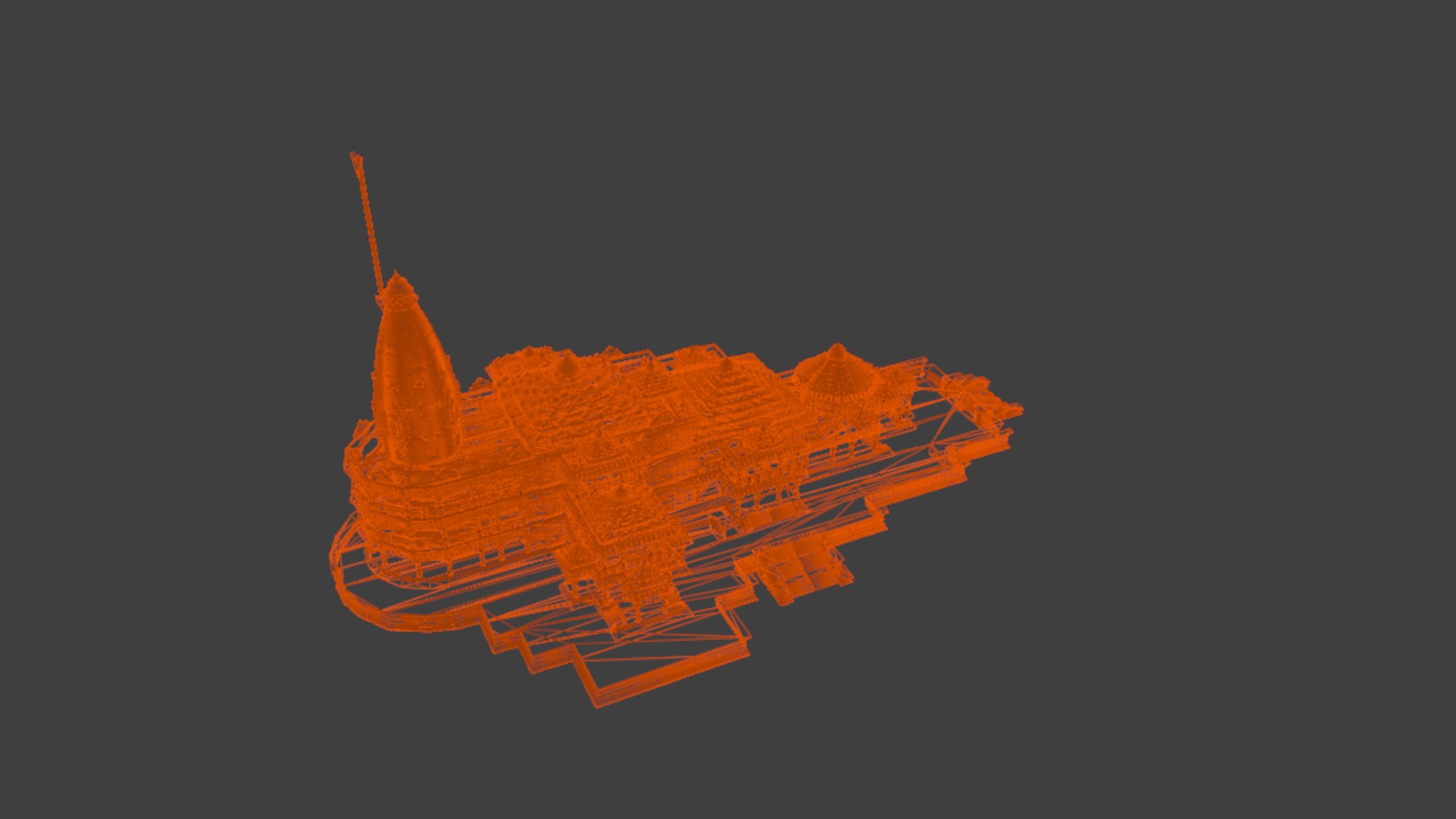 Shree RAM Mandir Ayodhya 3D Model - TurboSquid 2192480