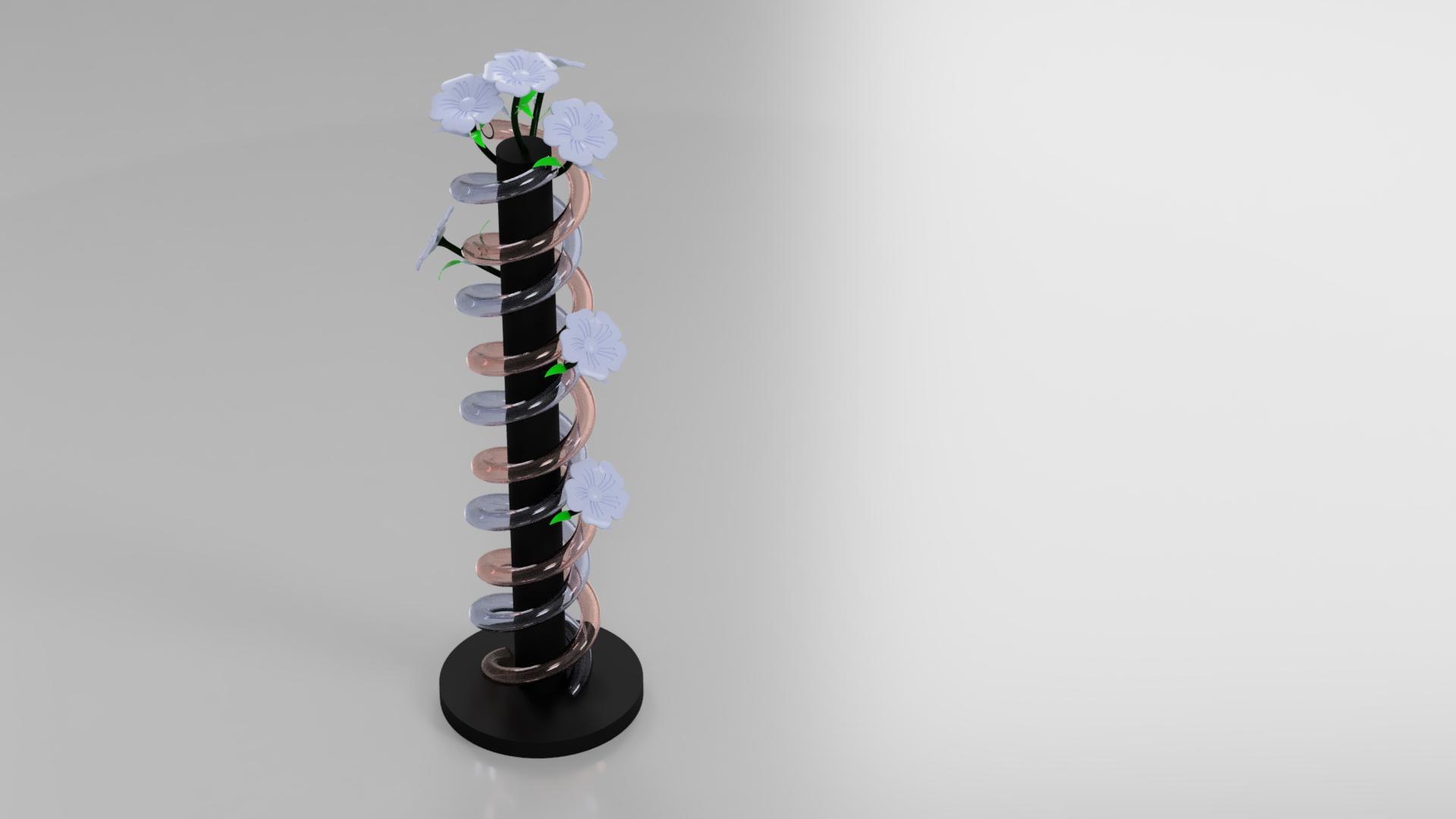 Lamp Light Flowers 3D Model - TurboSquid 1624647